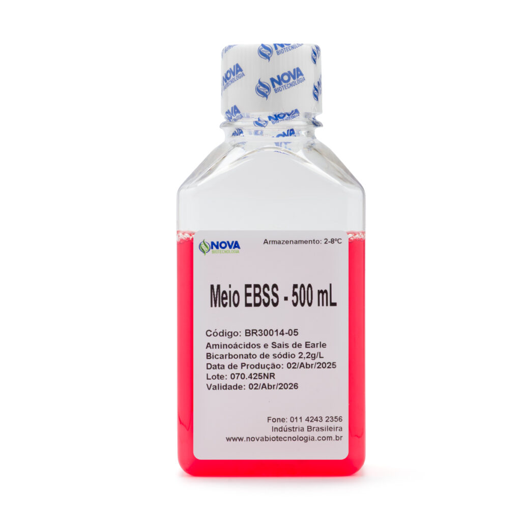 Meio EBSS/Solução EBSS/Sais balanceados de Earle – 500mL – Nova ...