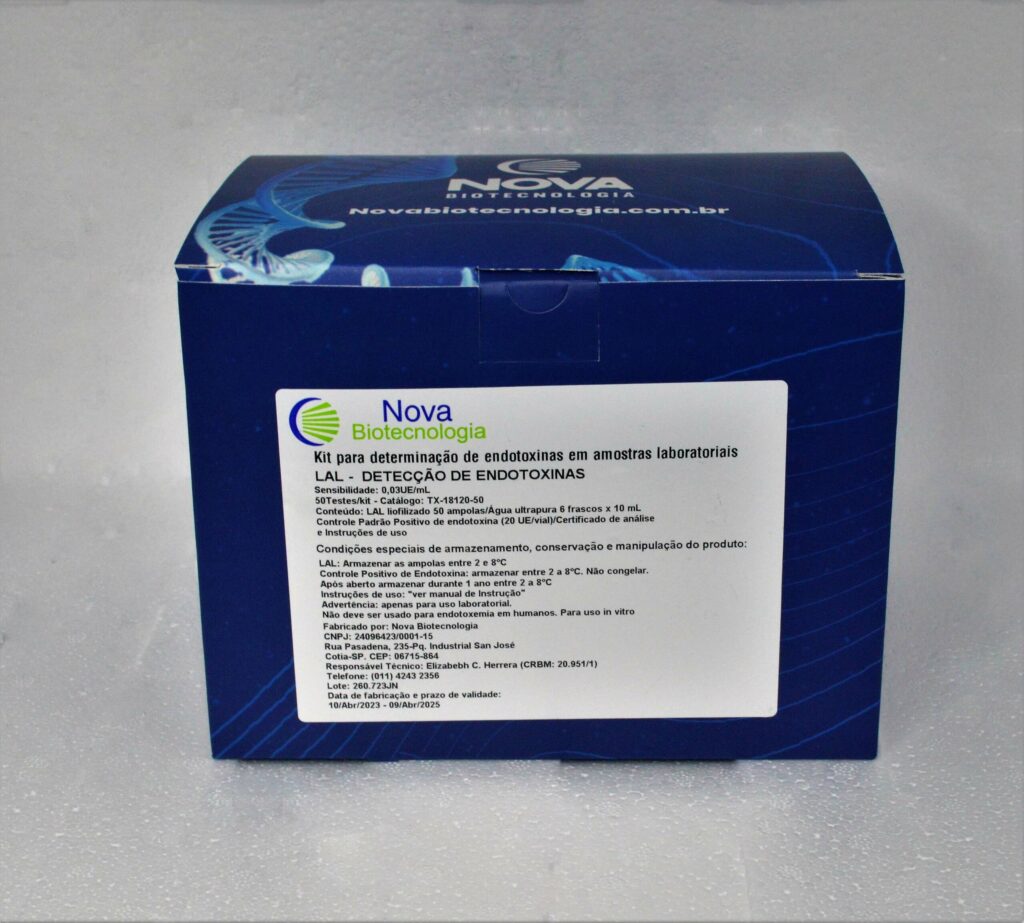 Kit para detecção de endotoxinas LAL 50 reações 0,03 UE/mL – Nova ...